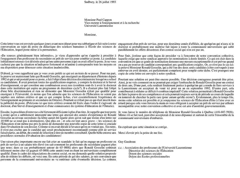 Site web Guy Gaudreau